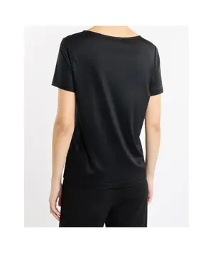 FAY Classic Fit T-shirt With Logo Detail - Black