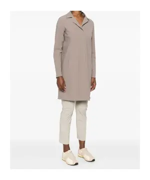 Herno Single-breasted Long-sleeved Coat - Nude