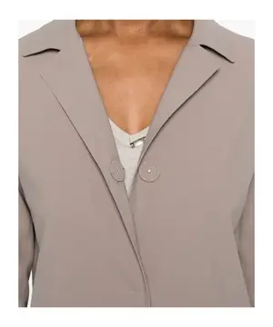 Herno Single-breasted Long-sleeved Coat - Nude