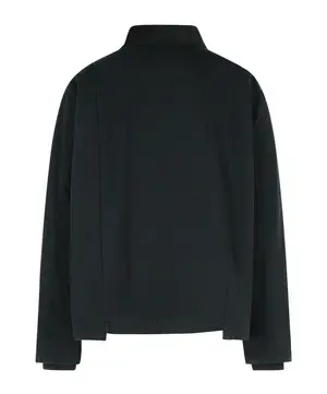 Sacai X Carhartt Logo Patch Zip-up Jacket - Black