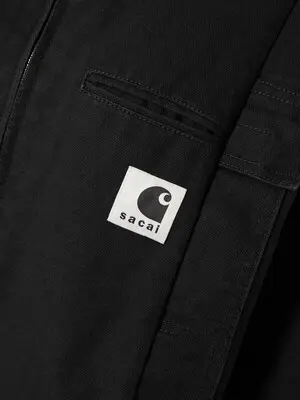 Sacai X Carhartt Logo Patch Zip-up Jacket