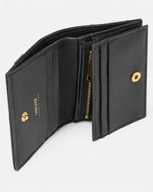 Versace Medusa-plaque Quilted Wallet