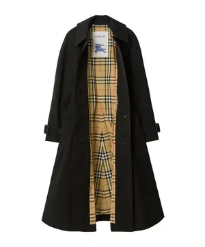 Burberry Ellingham Belted Trench Coat - Black