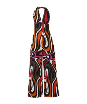 Emilio Pucci Marmo-print Halterneck Jumpsuit - Multi-color