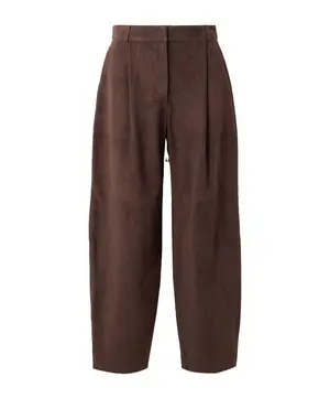 Co Tailored Cropped Trousers With Belt Loops