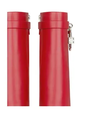 Givenchy Shark Lock Ankle Boots - Red