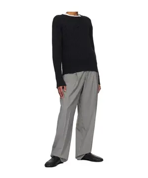 Marni Ribbed Logo Crewneck Sweater
