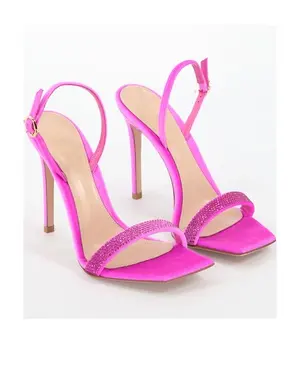 GIANVITO ROSSI Logo High-heeled Sandals - Pink