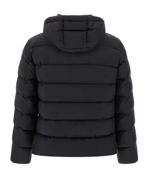 Herno Hooded Quilted Bomber Jacket - Blue