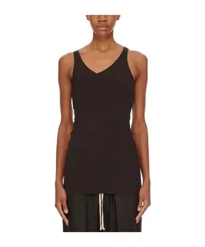Rick Owens Asymmetrical Layered Sleeveless Tank Top