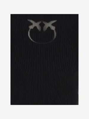 Pinko Crewneck Knitted Top With Love Birds Logo