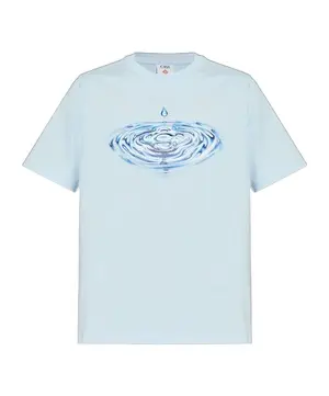 Casablanca Drip T-shirt - Light Blue