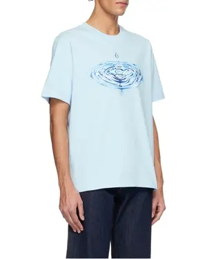 Casablanca Drip T-shirt - Light Blue