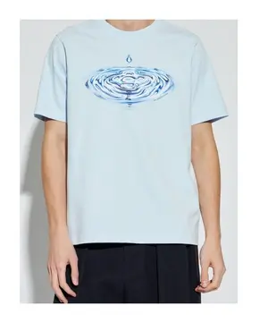 Casablanca Drip T-shirt - Light Blue