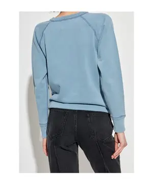 Isabel Marant Étoile Logo Print Crewneck Sweatshirt - Blue
