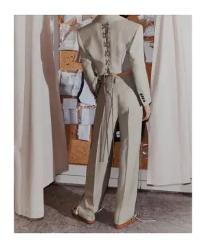 Marella Lace-up Barrel-leg Trousers