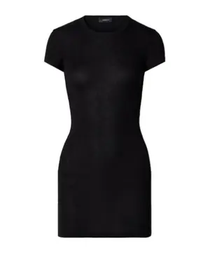 Wardrobe.NYC Ribbed Cotton Mini Dress