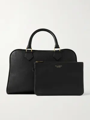 NILI LOTAN Jaclyn Textured Leather Tote - Black