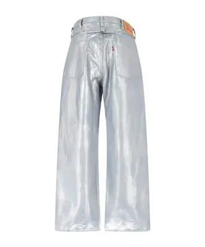 Junya Watanabe Wide-leg Metallic Trousers