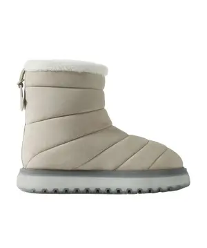 Moncler Hermosa Shearling-lined Suede Ankle Boots