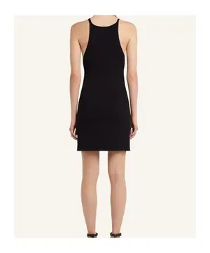 COURREGES Rib Knit Dress With Buckle Detail