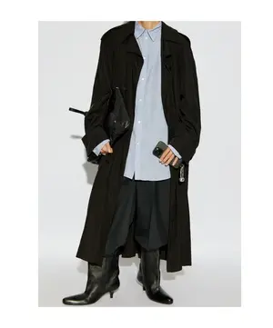 Balenciaga Belted Button-up Trench Coat