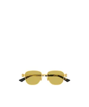 Bottega Veneta Square Frame Sunglasses - Yellow