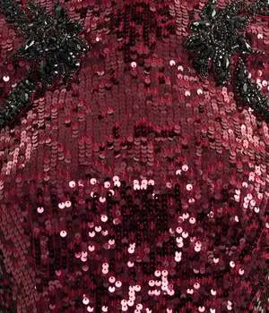 Erdem Embellished Sequined Georgette Midi Dress