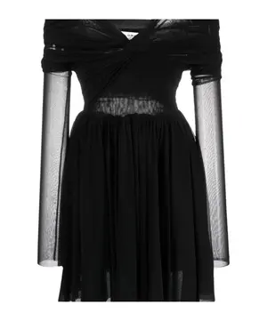 Philosophy Di Lorenzo Serafini Mesh Long Sleeve Mini Dress