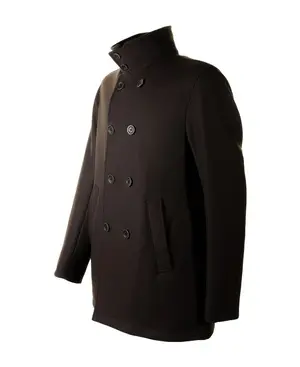 Herno Double-breasted High Neck Jacket - Black