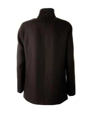 Herno Double-breasted High Neck Jacket - Black