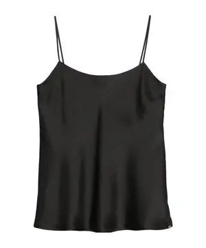 Herno Spaghetti Straps Satin Tank Top