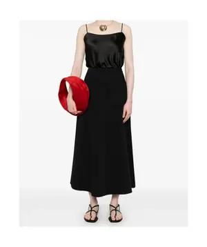 Herno Spaghetti Straps Satin Tank Top