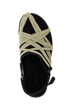 Rick Owens Megalace Strapped Mules