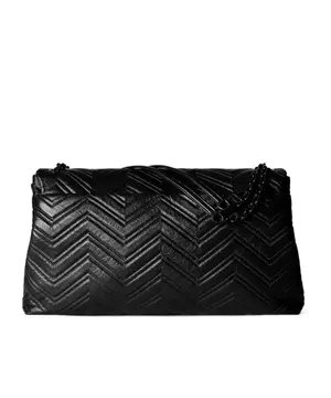 Gucci Gg Marmont Maxi Shoulder Bag - Black