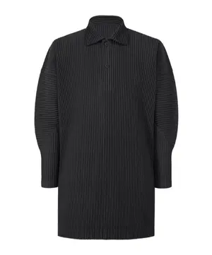 Issey Miyake Homme Plissé Long-sleeved Pleated Shirt