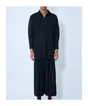 Issey Miyake Homme Plissé Long-sleeved Pleated Shirt