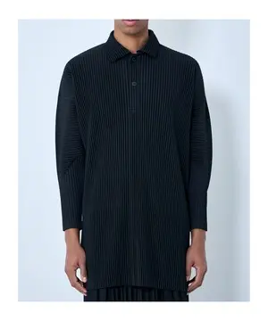 Issey Miyake Homme Plissé Long-sleeved Pleated Shirt
