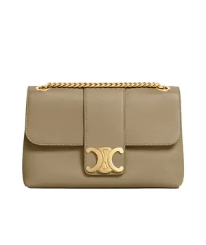 Celine Medium Victoire Bag In Supple Calfskin - Brown
