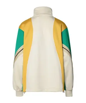 Palm Angels Monogram Embroidered Zipped Sweatshirt - White
