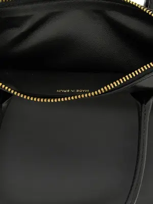 Comme Des Garçons Logo Printed Top Handle Bag - Black