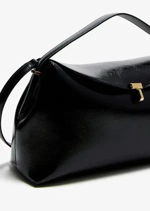 TOTEME T-lock Shoulder Bag - Black