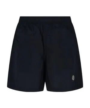 Stone Island Compass Patch Swim Shorts - Blue