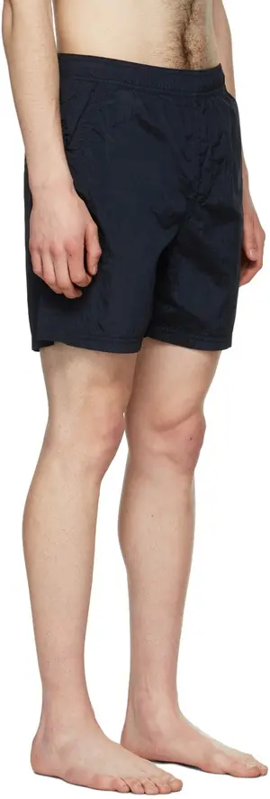 Stone Island Compass Patch Swim Shorts - Blue