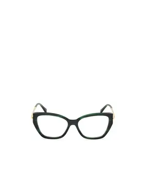 Max Mara Tortoiseshell Cat-eye Frame Eyeglasses - Black