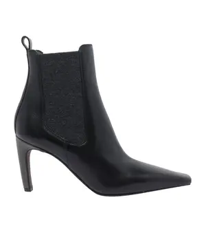 Brunello Cucinelli Pointed-toe High Heel Ankle Boots
