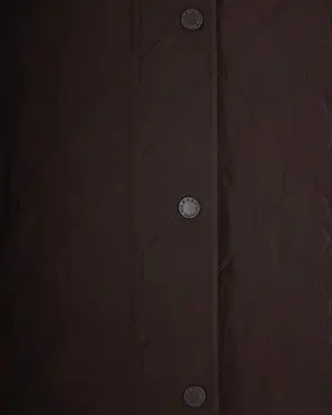 Max Mara Quilted Button-up Long Coat