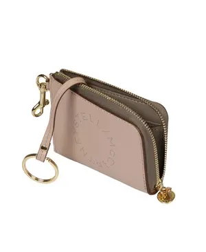Stella McCartney Logo Perforated Zipped Wallet