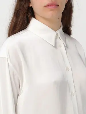 Fabiana Filippi Drop-shoulder Satin Elongated Shirt