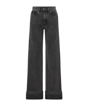 Veronica Beard High-rise Wide-leg Jeans